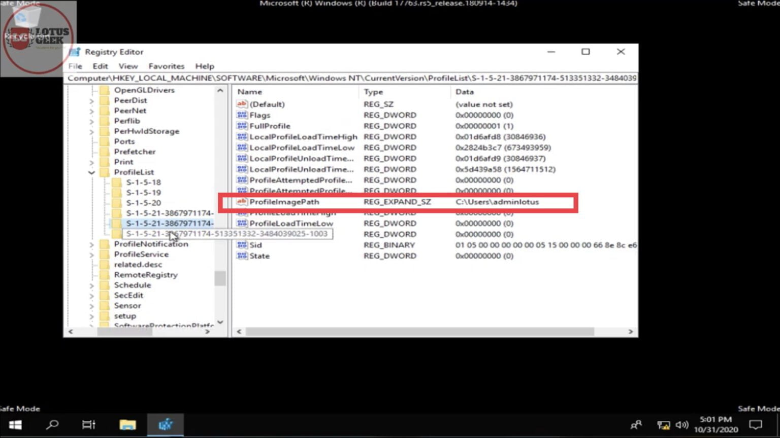 User Profile Service Failed The Sign In. User Profile Cannot Be Loaded