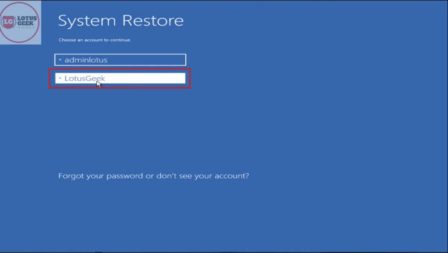 User Profile Service Failed The Sign In. User Profile Cannot Be Loaded